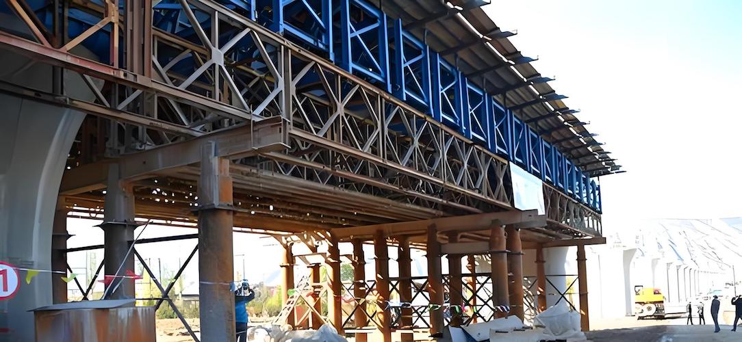 Multi-Span Bailey Beams and Cast-in-Place Support Platforms